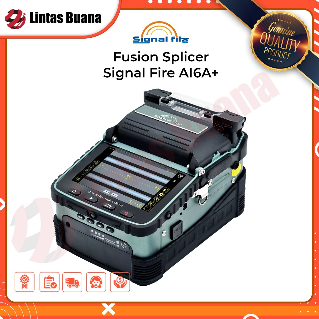 Jual Splicer Signal Fire Ai6A+ / Ai6A + Fiber Fusion / Splicer Ai 6A+ Built in OPM & VFL ...