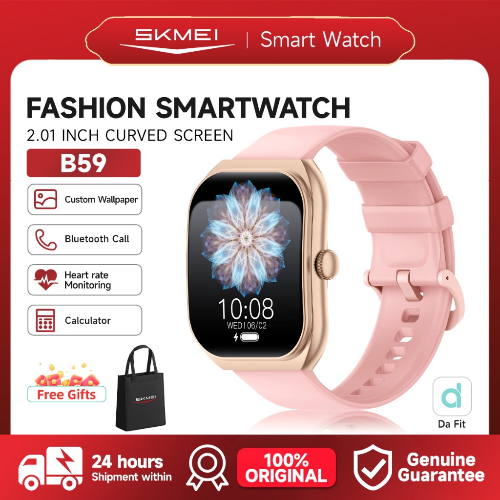 Jual SKMEI Smartwatch B59 Original 2.01inch Large Curved Screen TFT ...