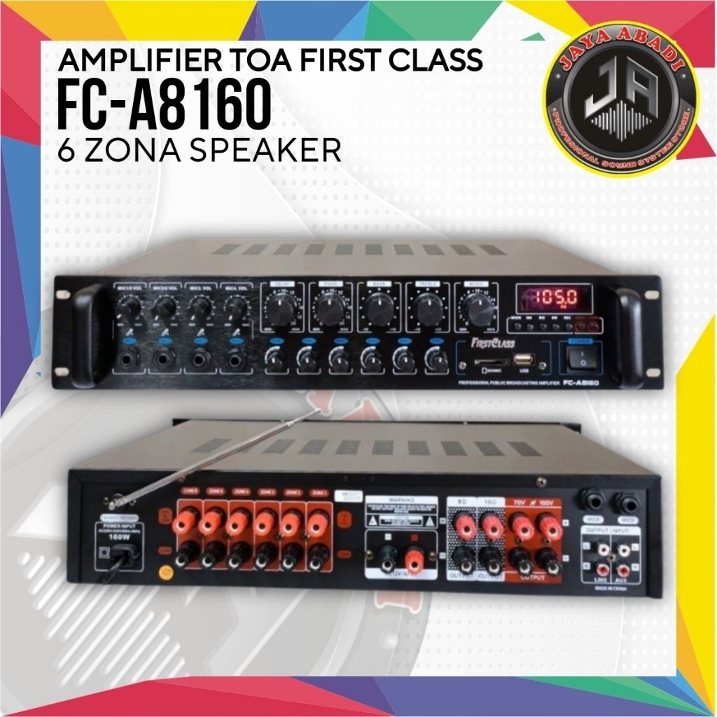 Jual POWER AMPLYFIER PUBLIC BROADCASTING FIRST CLASS FC-A8160 ORIGINAL ...