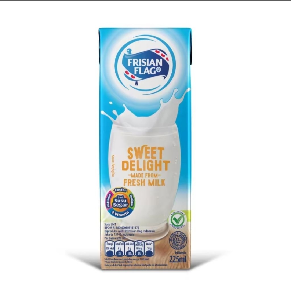 Jual Frisian Flag Purefarm UHT Susu Cair Sweet Delight 225ml | Shopee Indonesia