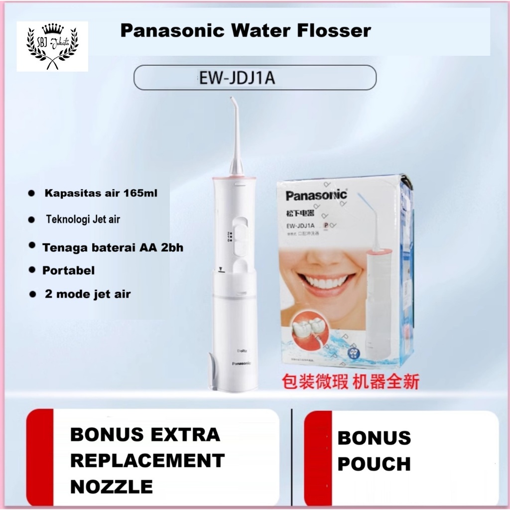 Jual Panasonic portable oral irrigator Dental Water Flosser EW-JDJ1A ...