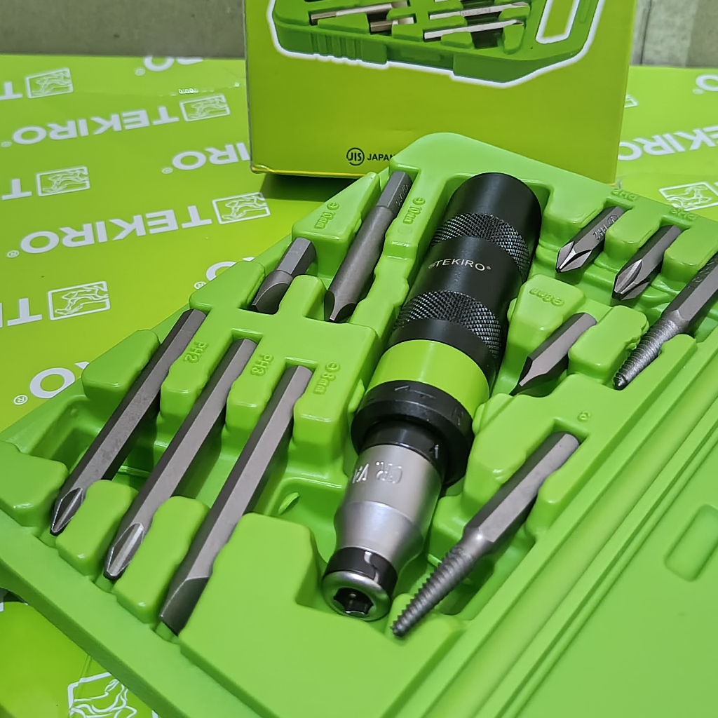 Jual Tekiro obeng ketok set lengkap 11 pcs / obeng getok tekiro ...