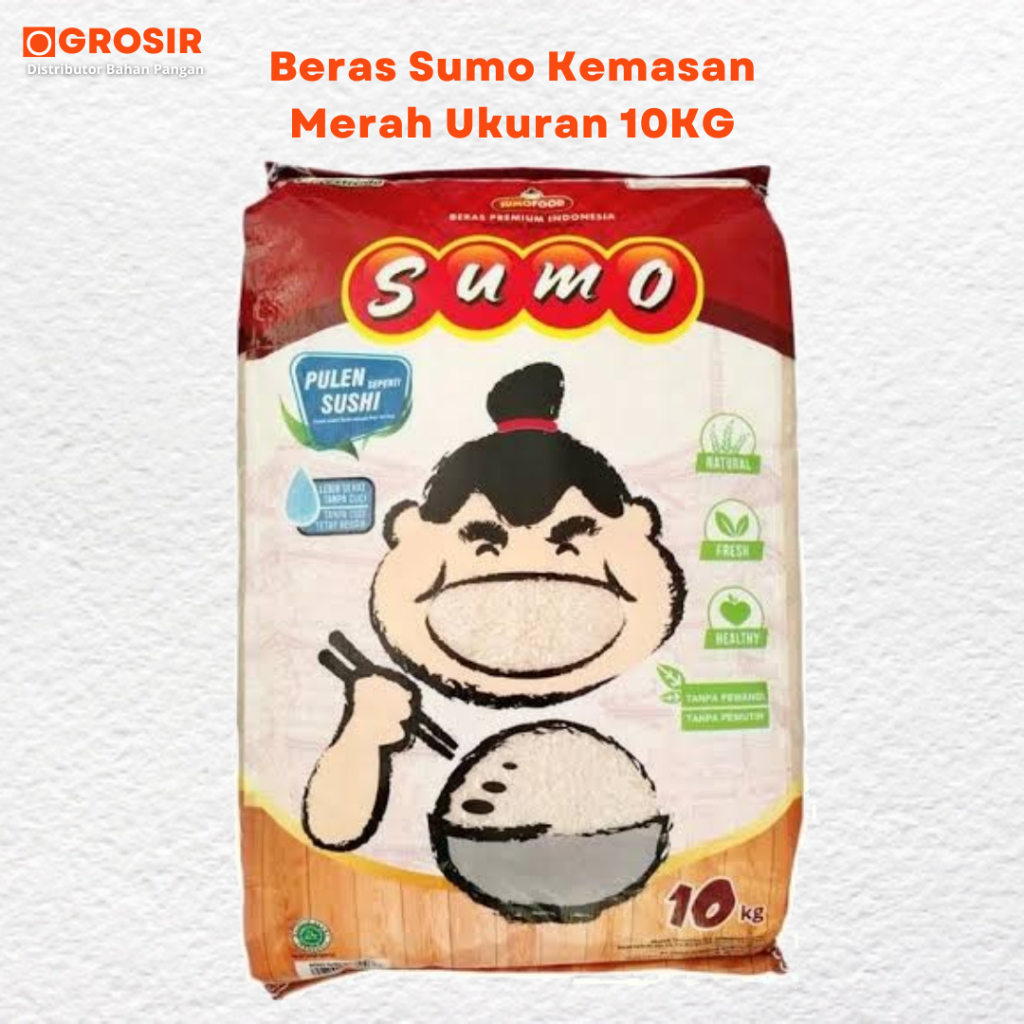 Jual Beras Sumo Premium Kemasan Merah 10kg | Shopee Indonesia
