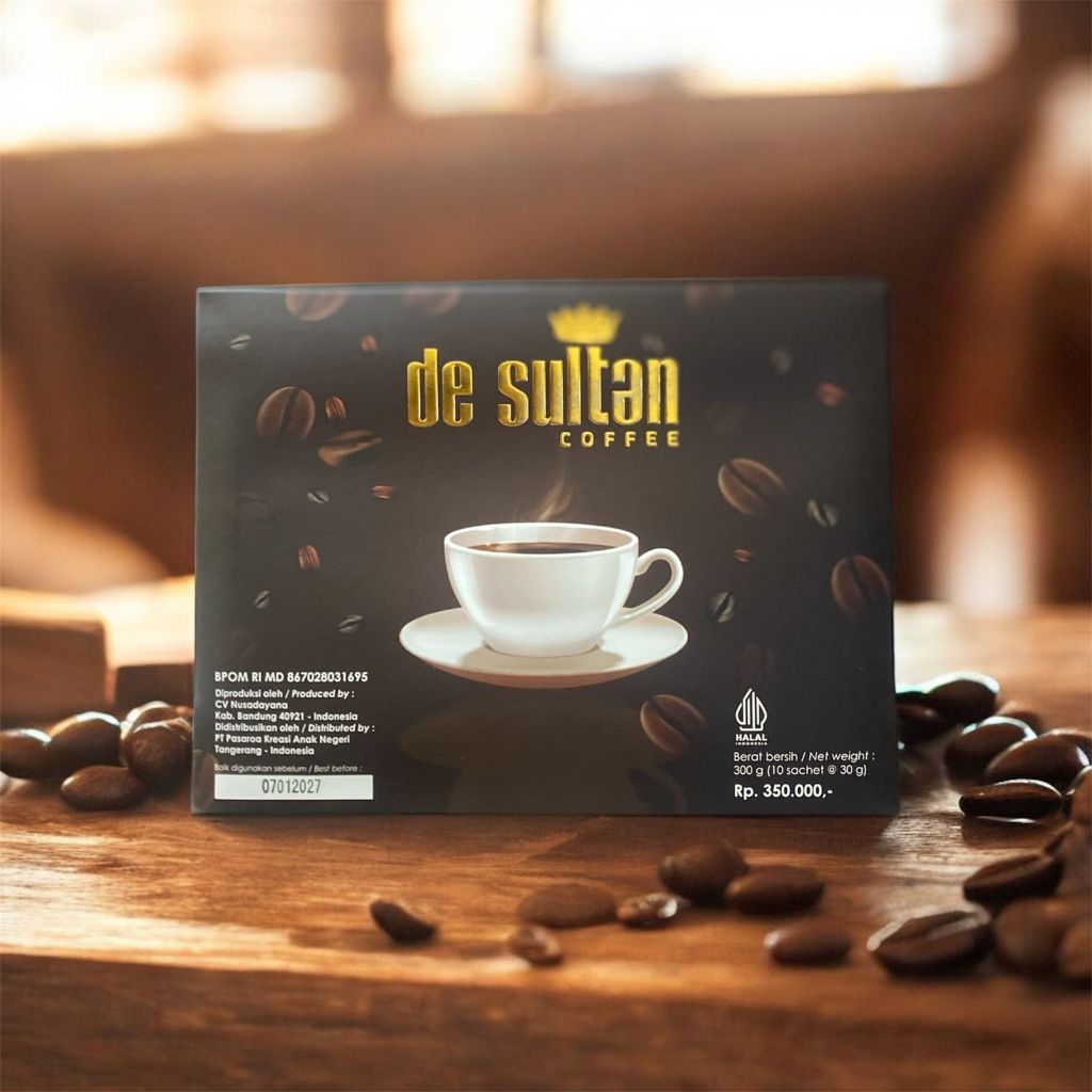 Jual De Sultan Coffe 1 box isi 10 sachet Energi Sultan Untuk Pria ...
