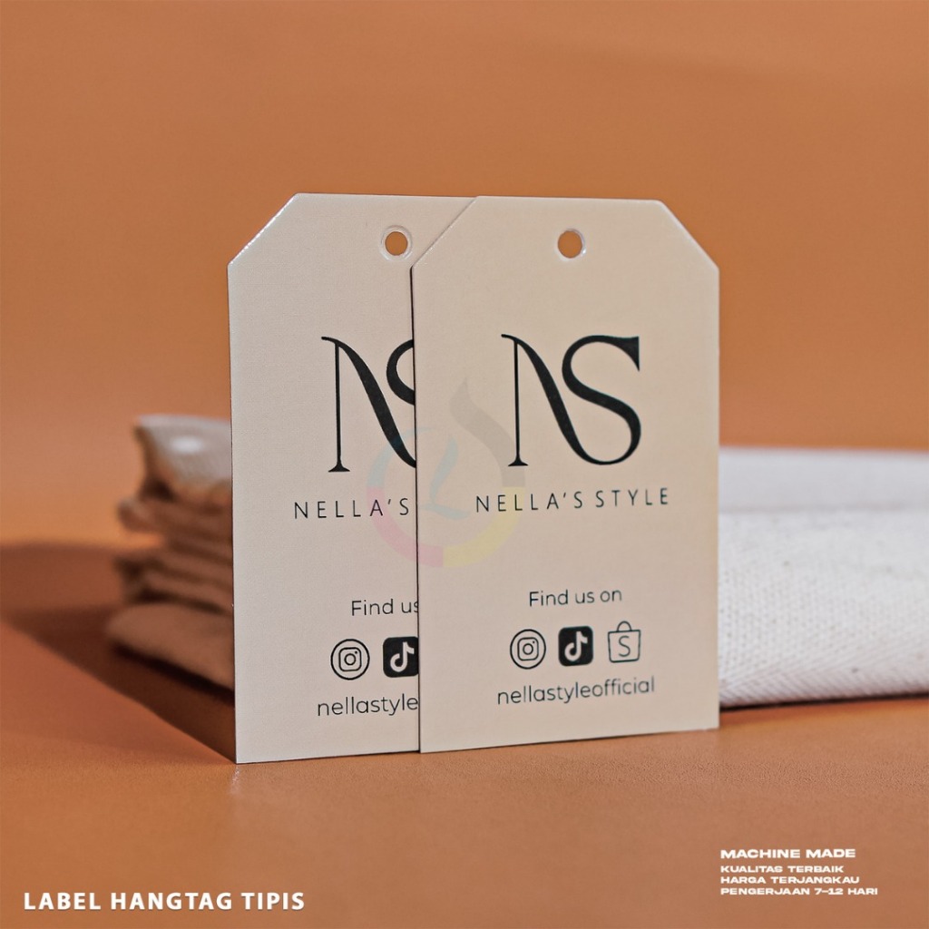 Jual label baju label hangtag tipis label nama label cap label costum ...