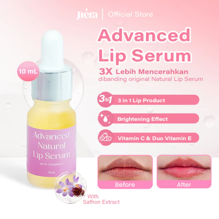 Jual JIERA Advanced Natural Lip Serum with Vitamin C Extra 10ml | 20ml ...