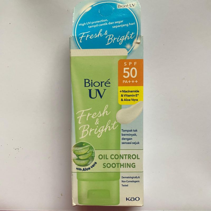 Jual [NEW] Biore UV Fresh & Bright Oil Control Soothing SPF 50 PA ...