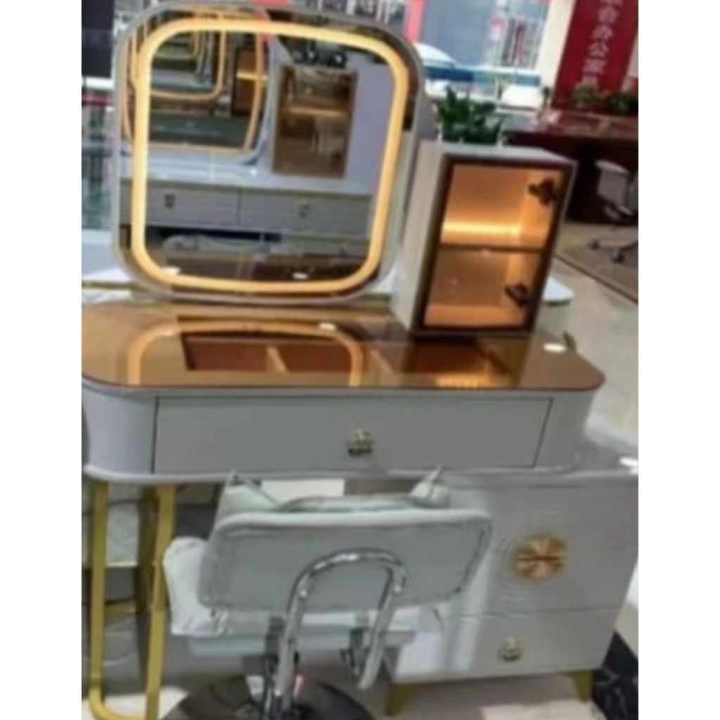 Jual Meja Rias Minimalis Meja Rias LED 3 Warna Touchscreen 2080 Kursi ...