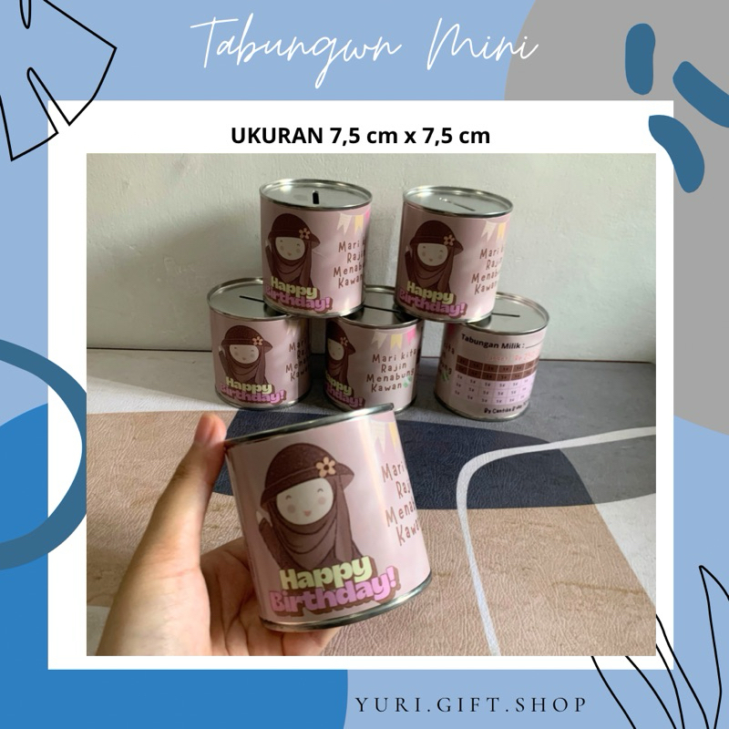 Jual Celengan Souvenir Custom Nama | Celengan Souvenir Ulang tahun anak ...