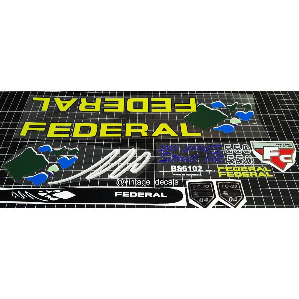 Jual sticker federal STREET CAT streetcat 550 | Shopee Indonesia