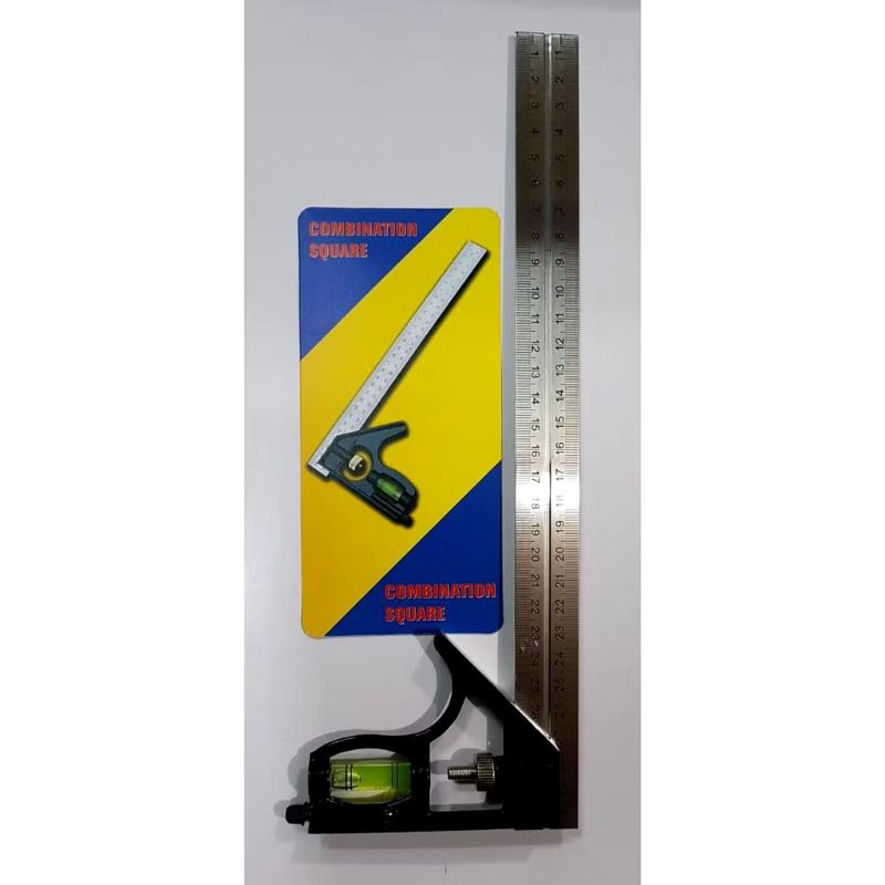 Jual penggaris siku tukang kombinasi siku geser waterpass | Shopee ...