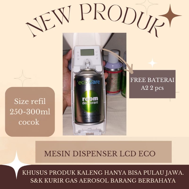 Jual Mesin Pengharum Refil Kaleng Spray Otomatis Dispenser Ecocare 250 ...