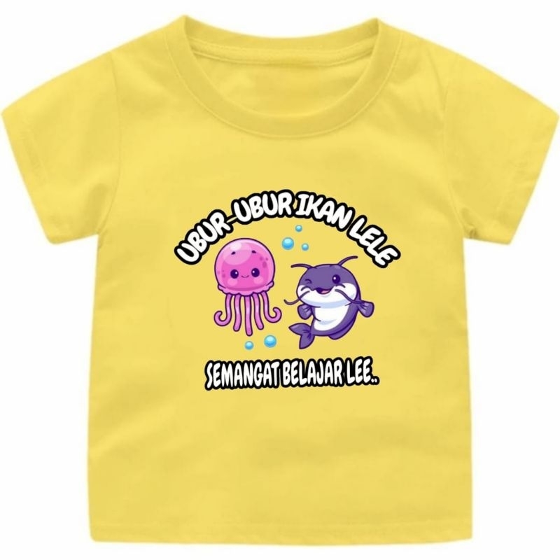Jual Baju kaos Atasan Ubur Ubur-Ubur Ikan Lele 1Anak Cowok-Cewek/remaja/Dewasa Kaos Kata kata ...