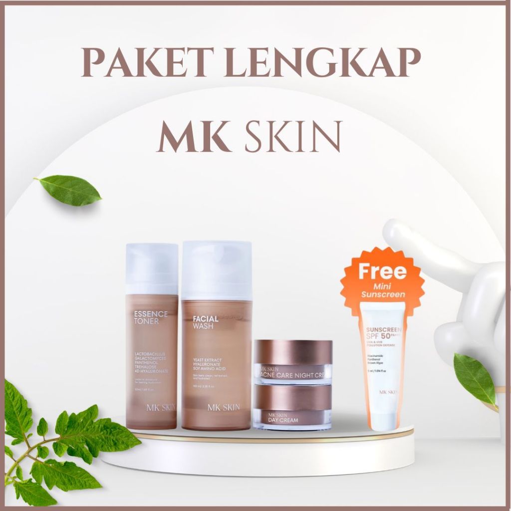 Jual MK Skin Skincare Paket Lengkap Whitening Acne Dan Melacare ...