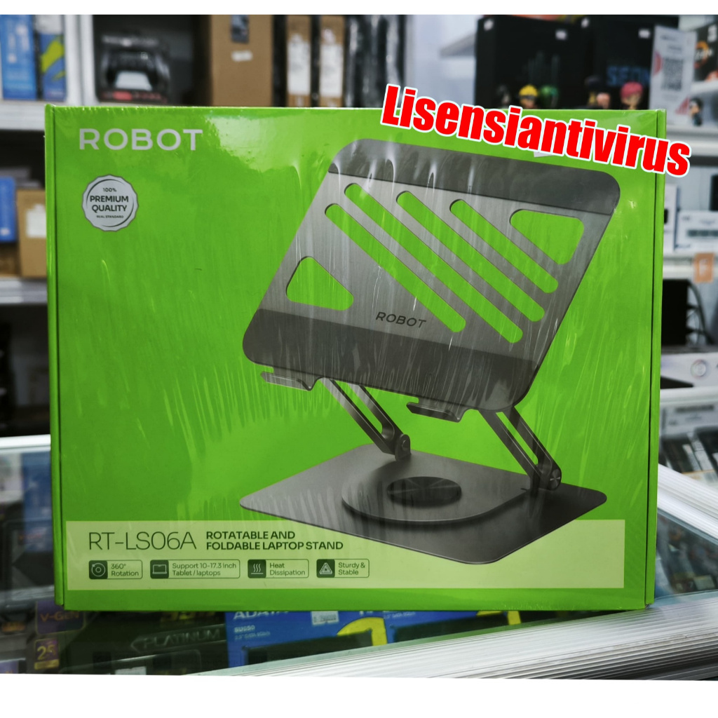 Jual Stand Laptop Stand Tablet ROBOT RT-LS06 RT LS06 Rotate 360 ...