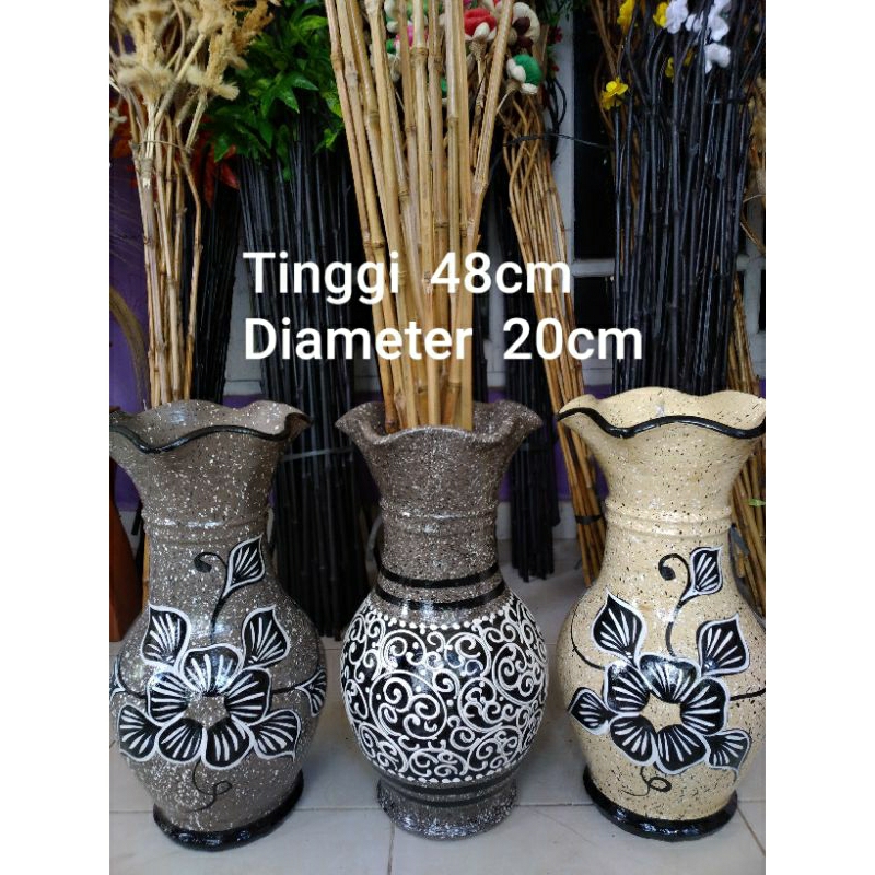 Jual VAS BUNGA / GUCI GERABAH / GUCI TANAH LIAT ( T48cm D20cm ...