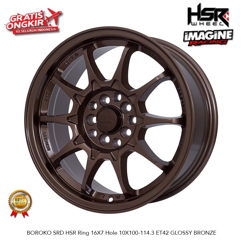 Jual Velg racing hsr boroko srd ring 16 untuk ertiga sienta rush innova pcd 5x100-114,3 | Shopee ...