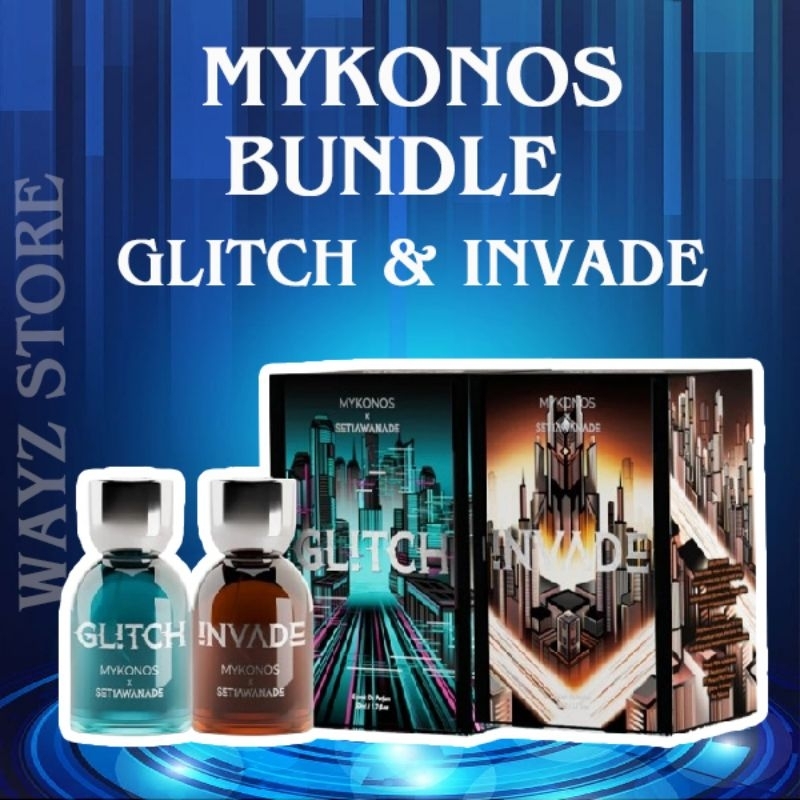 Jual Parfum Mykonos Bundle Glitch & Invade Segel | Shopee Indonesia