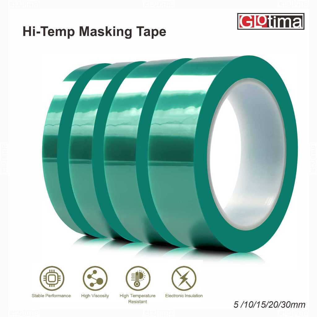 Jual Isolasi Lakban Tahan Panas Solder PCB Anodizing Masking PET Heat ...