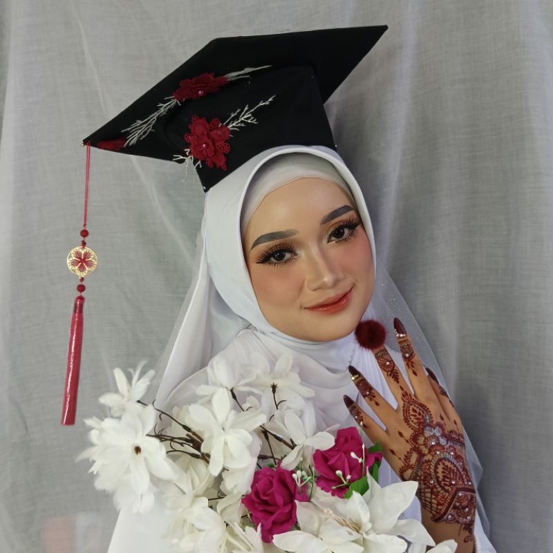 Jual TOPI TOGA HIAS IRINE | TOGA BUNGA | TOGA WISUDA DEWASA | Shopee ...