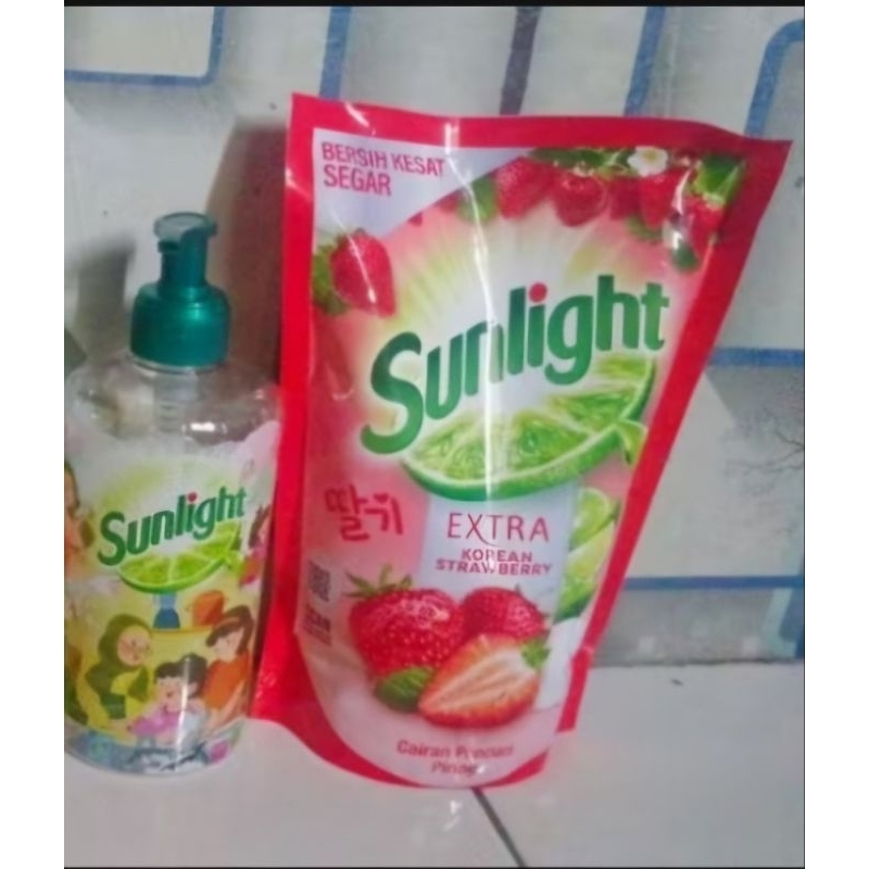 Jual Sunlight Extra Korean Strawberry dan Botol | Shopee Indonesia