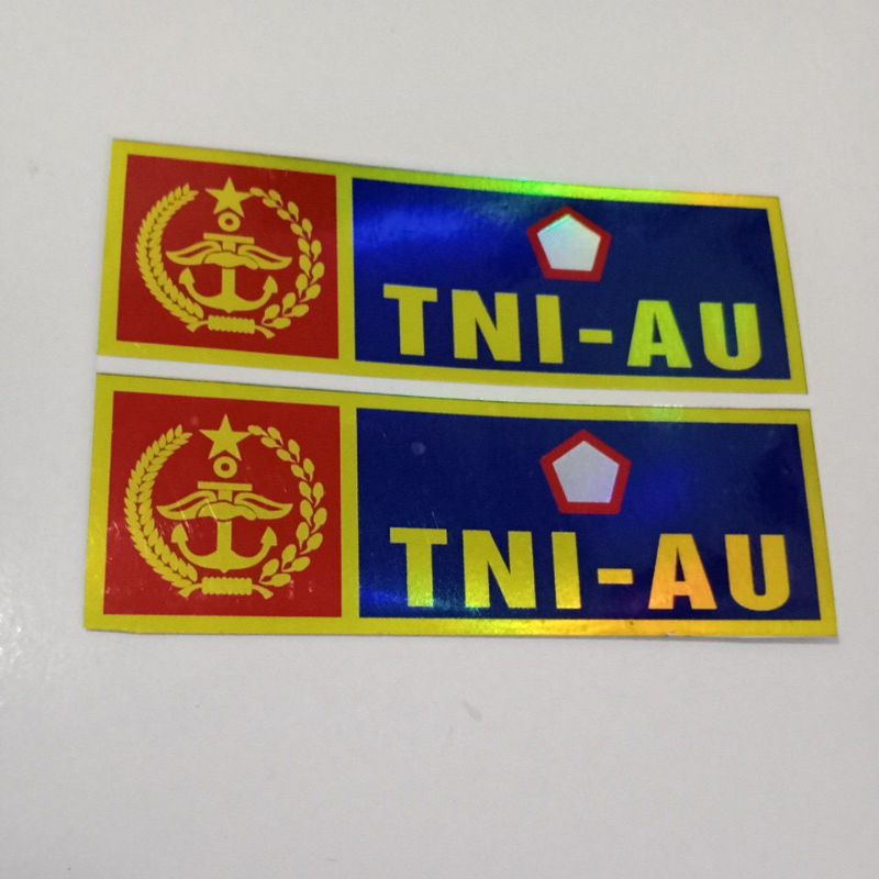 Jual stiker plat no TNI AU/ stiker hologram glossy | Shopee Indonesia
