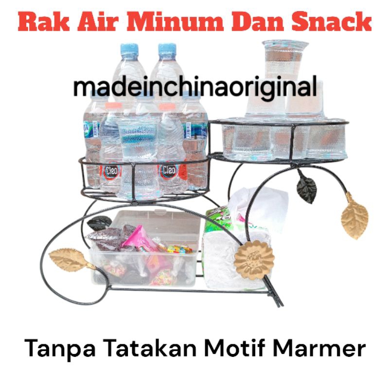 Jual Rak aqua gelas rak minuman aesthetic wadah aqua sultan tempat aqua susun mewah | Shopee ...