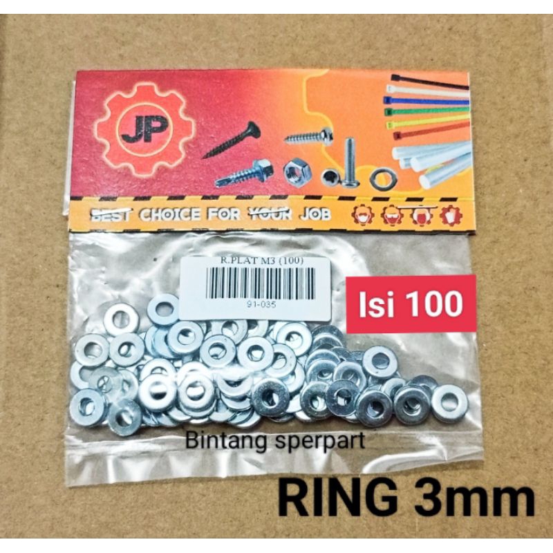 Jual (ISI 100) RING BAUT 3MM RING BAUT TRANSISTOR 3MM | Shopee Indonesia