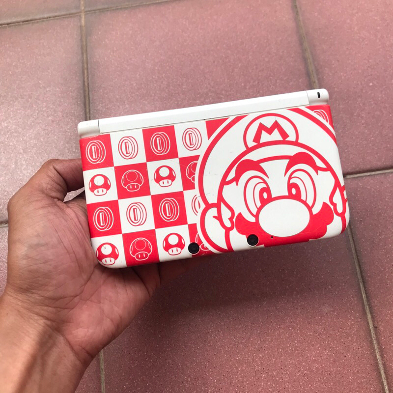 Jual nintendo 3ds XL mario white edition nyala | Shopee Indonesia