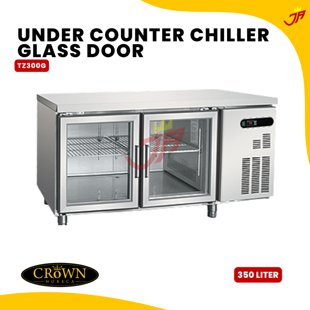 Jual CROWN Undercounter Chiller Glass Door TZ-300G/Undercounter chiller ...