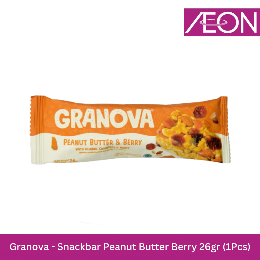 Jual Granova - Snackbar Peanut Butter Berry 26gr (1Pcs) | Shopee Indonesia
