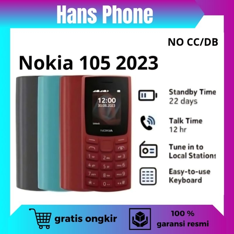 Jual Nokia 105 Leda 2023 Garansi Resmi | Shopee Indonesia