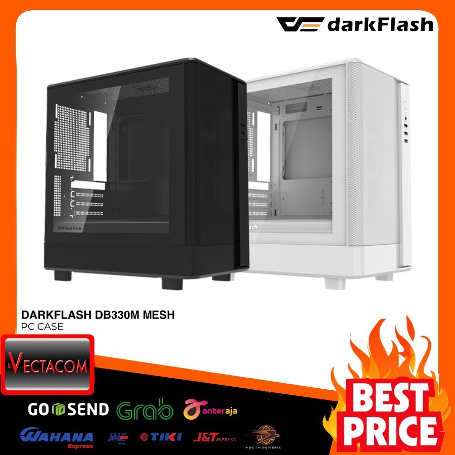 Jual DARKFLASH DB330M MESH - PC CASE | mATX - ITX | CASING GAMING ...