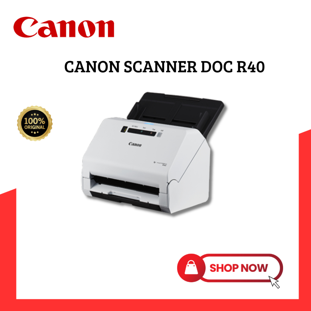 Jual CANON IMAGEFORMULA R40 SCANNER 40ppm A4 F4 Legal SCANNER DOKUMEN ...