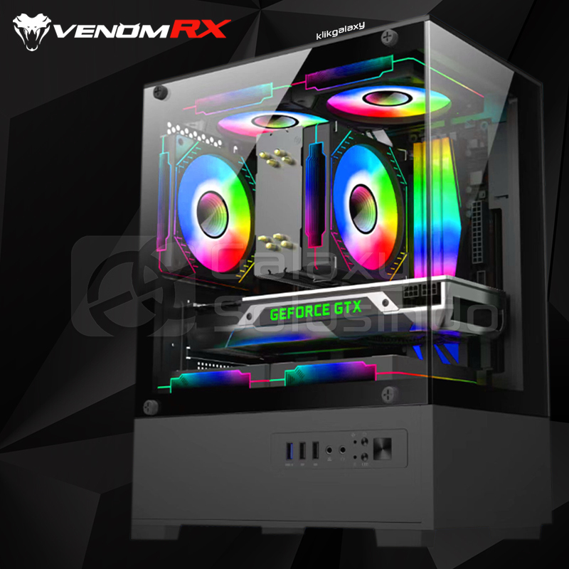 Jual VenomRX MARS Tempered Glass M-ATX Gaming Case | Shopee Indonesia