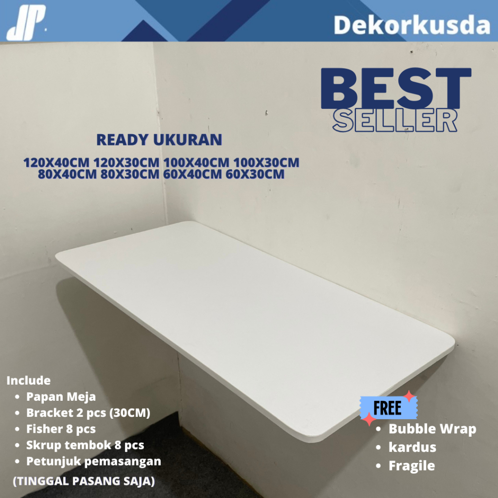 Jual MEJA LIPAT DINDING TERMURAH UKURAN 100X40 100X30 80X40 80X30 60X40 ...