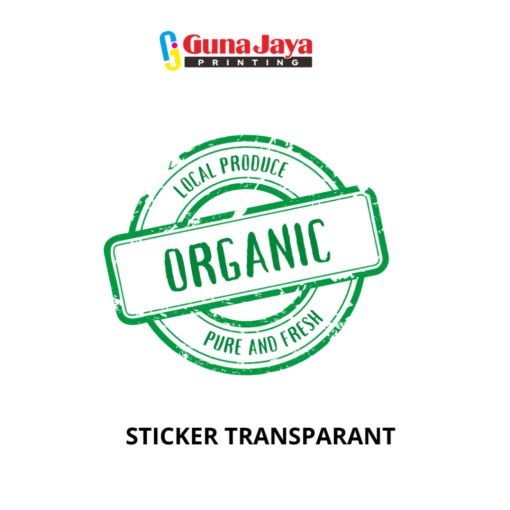 Jual Sticker Transparant Label Transparan Label Botol Sticker Makanan ...