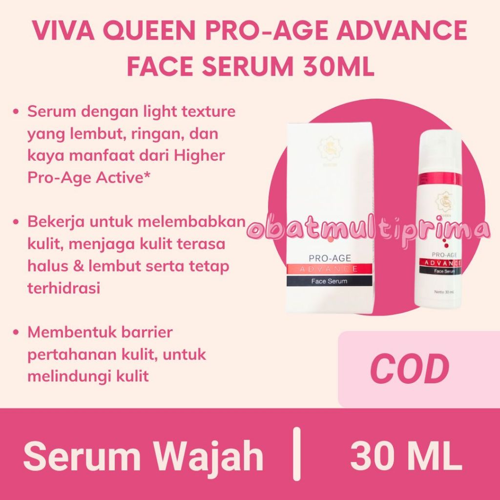 Jual Viva Queen Pro-Age Advance Face Serum / Viva Queen Pro-Age Advance ...