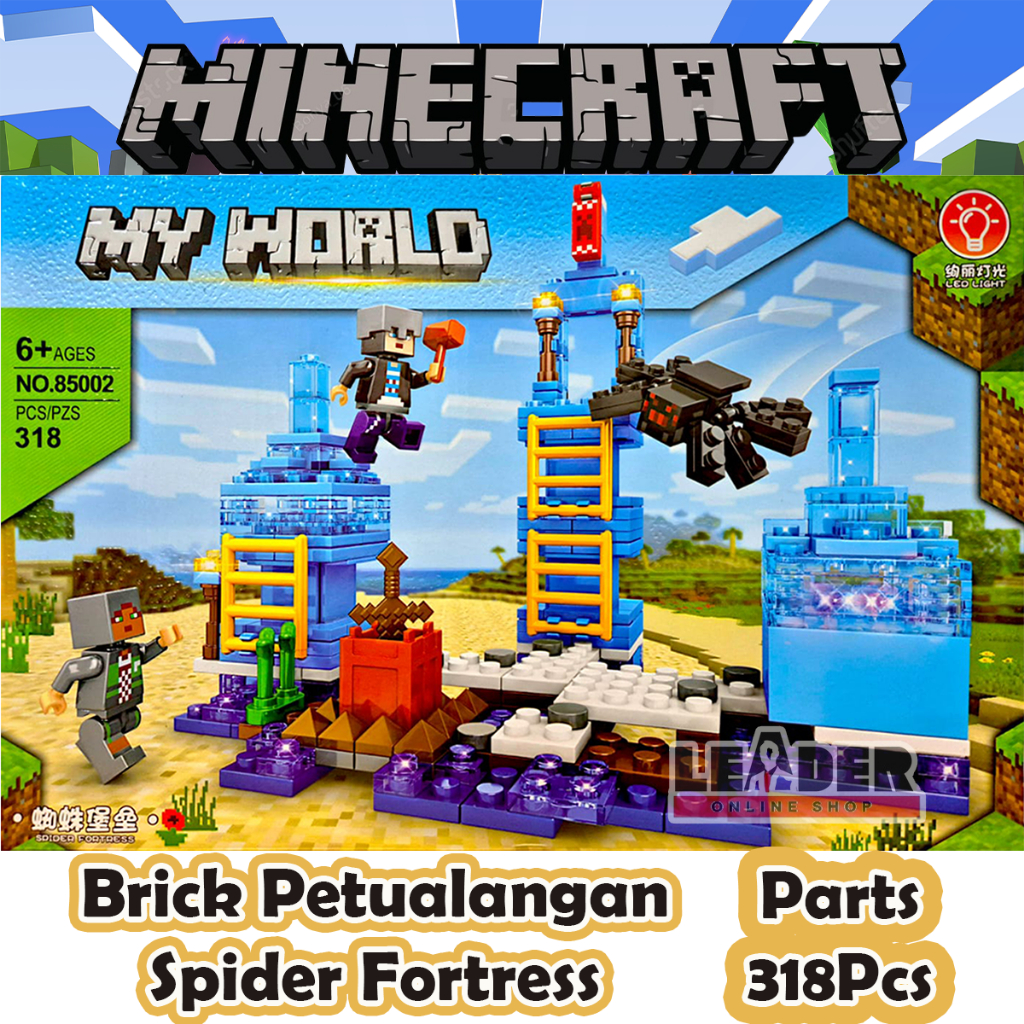 Jual BRICK MINECRAFT MYWORLD PETUALANGAN 3 SCENE VARIAN MAINAN BUILDING ...