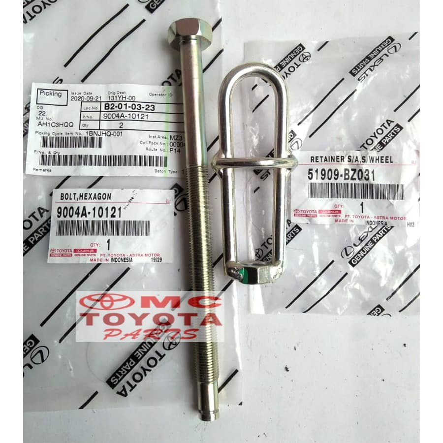 Jual Baut Gantungan Ban Serep Orisinil Toyota Avanza Xenia Calya Sigra ...