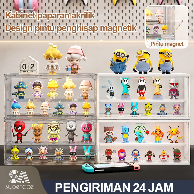 Jual Action Figure Box Acrylic Display Bricks Box Kotak Display ...