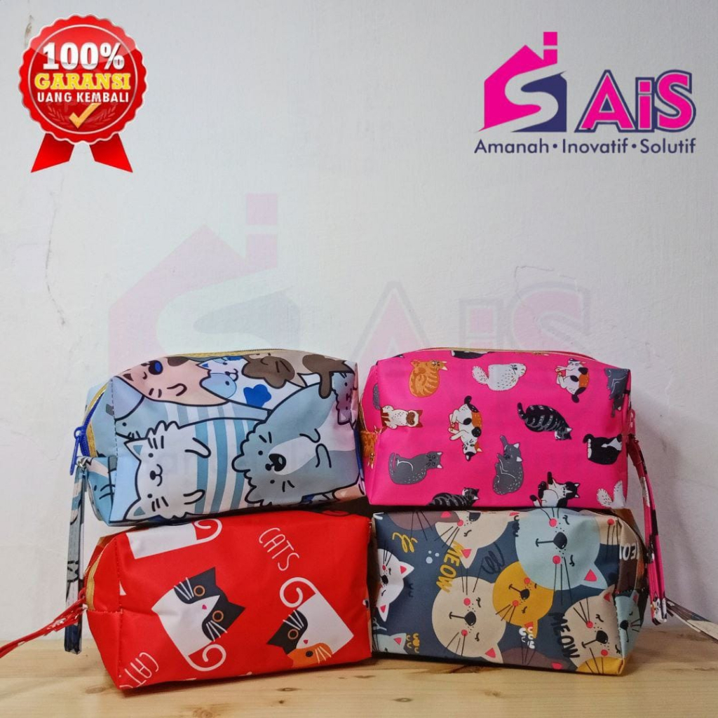 Jual POUCH SEDANG PREMIUM POUCH KARAKTER POUCH MAKE UP POUCH KOSMETIK ...