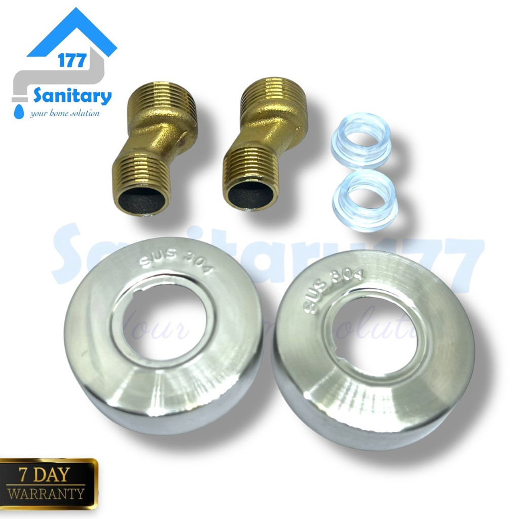 Jual Double nepel set bathtub sus 304 dan Ring cover stainless karet ...
