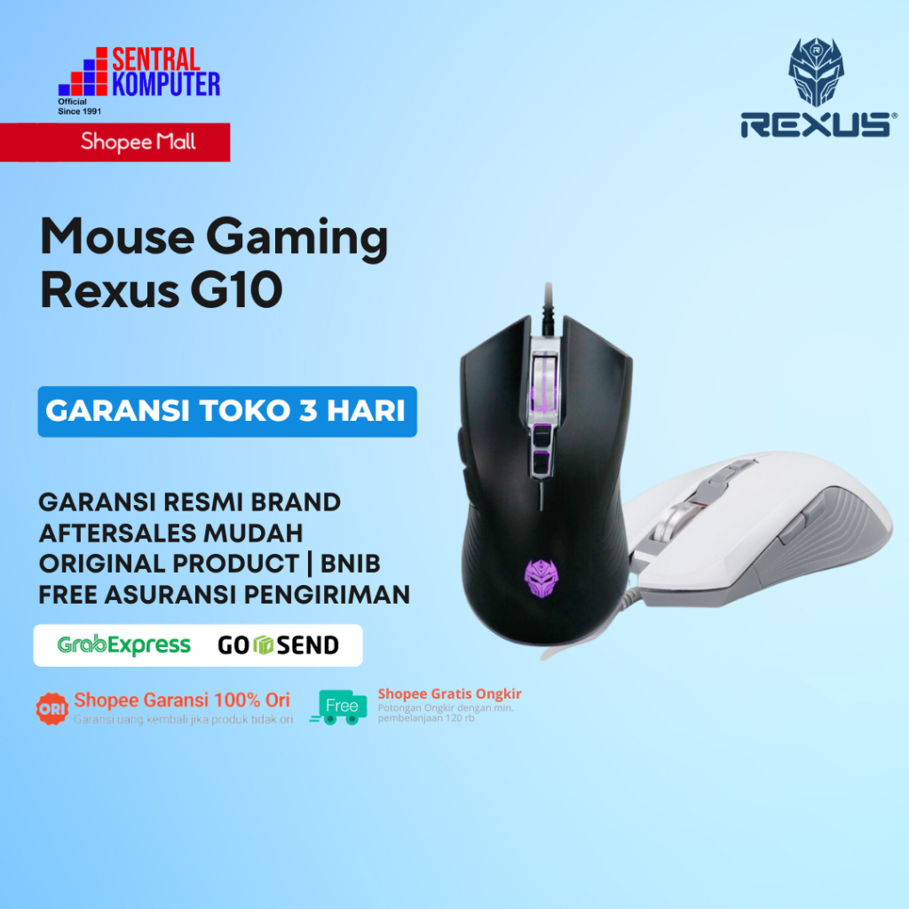 Jual Rexus Mouse Gaming Xierra G10 | Shopee Indonesia