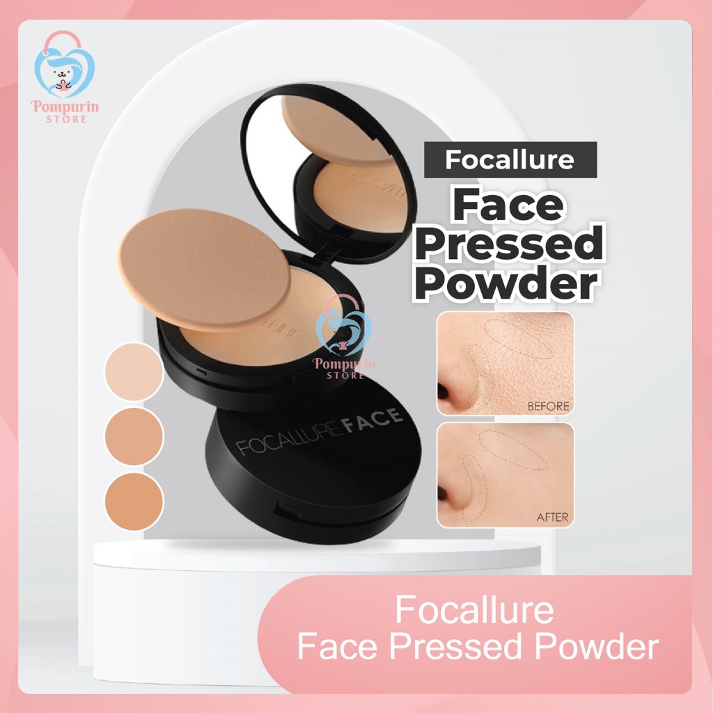 Jual Focallure Face Pressed Powder (FA16) 8.4gr - Bedak Padat Ringan ...