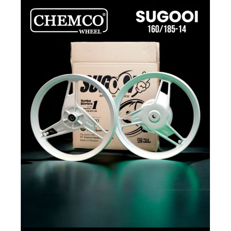 Jual velg racing chemco sugool 160/185-14 motor mio sporty, mio soul ...