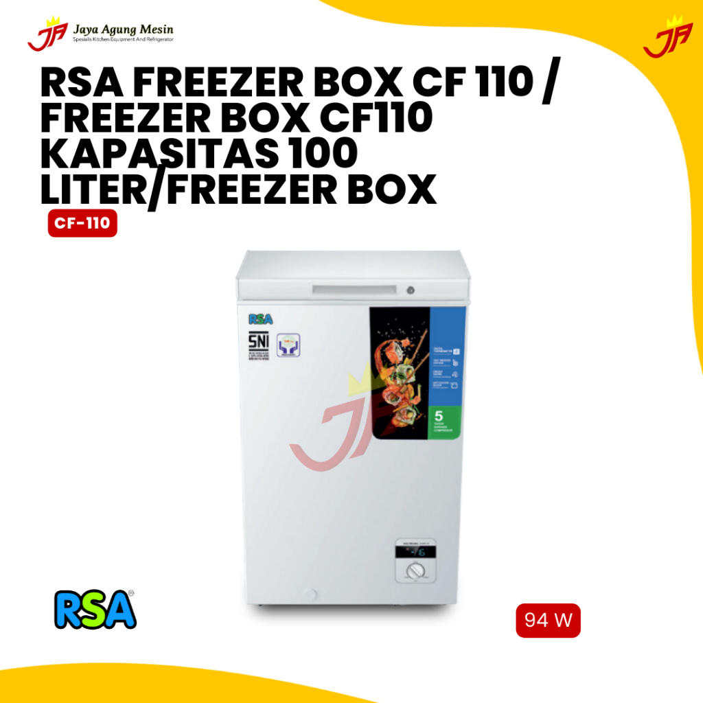 Jual RSA Freezer Box CF 110 / Freezer Box CF110 Kapasitas 100 Liter ...