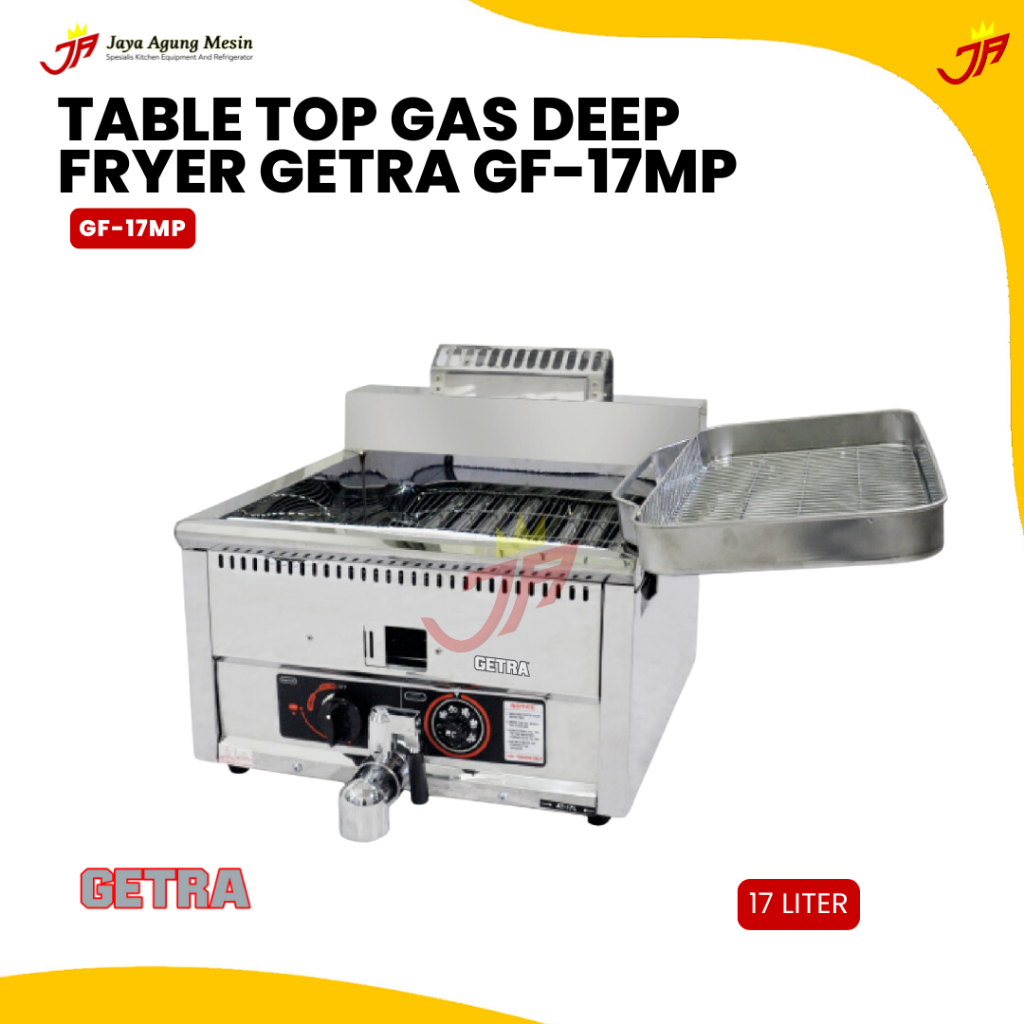 Jual GETRA TABLE TOP GAS DEEP FRYER GF-17MP | Shopee Indonesia