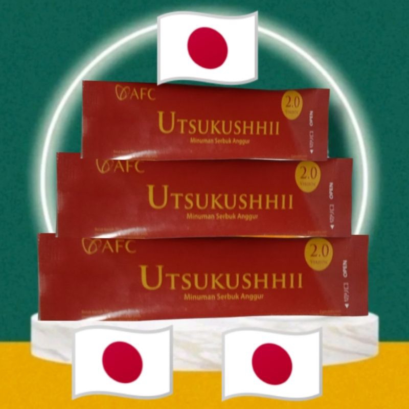 Jual utsukushii dan subarashi ecer 3 sachet || utsukushii afc jepang ...