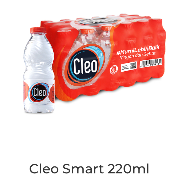 Jual Air Mineral Cleo Botol 220 ml 1 Krat isi 24 | Shopee Indonesia